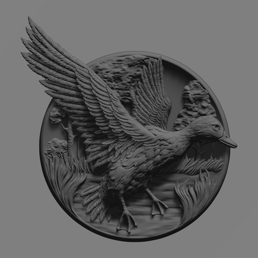 STL file duck stl cnc design 🦆 ・3D print model to download・Cults