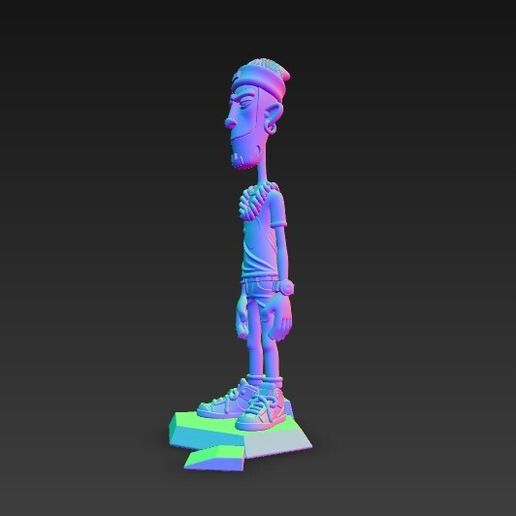 🦸 3D Printable Modern Urban Youth Figure – Minimalist Street Style・ STL ...