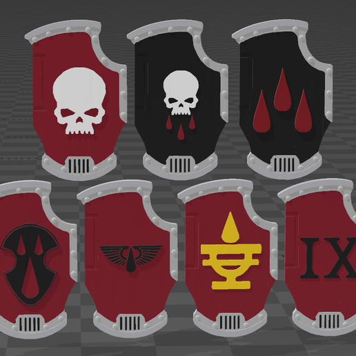 🩸 Blood Drinker Combat Shields・ 3D File for 3D printing・Cults