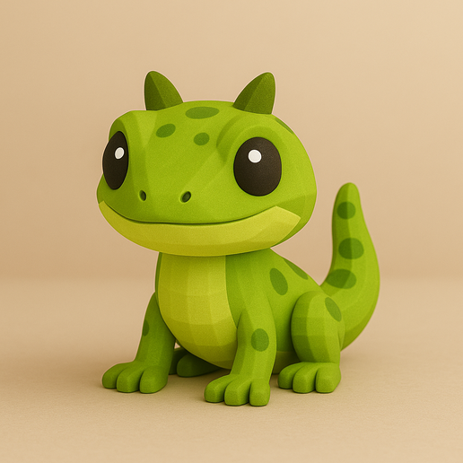 🎨 Mini Gecko・Free STL File for 3D printing・Cults