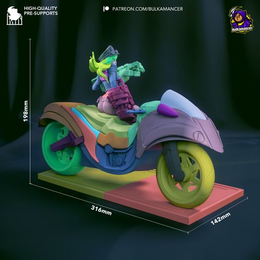 🚓 Officer Vi | League of Legends | 198mm・ 3D File for 3D printing・Cults