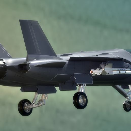 ️ Custom Fighter Jet - Fully Rigged - Changable Decal and Text・ 3D File ...