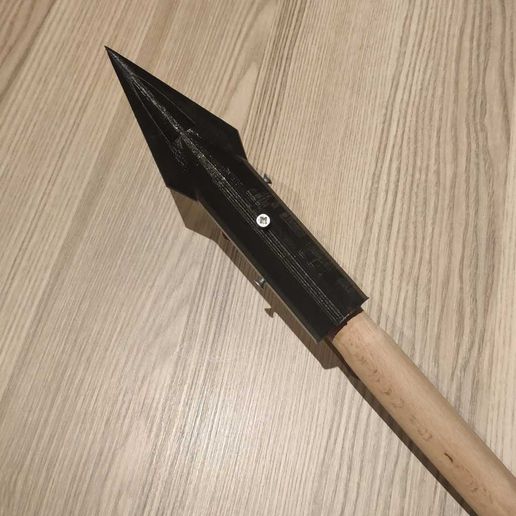 sharpened stick spear