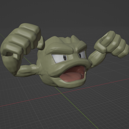 🐉 Geodude pokemon 3D print model・ STL File for ・Cults