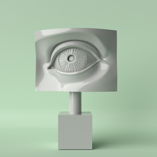 👁️ Decorative Eye Sculpture – Artistic 3D Model for Printing・ STL File ...