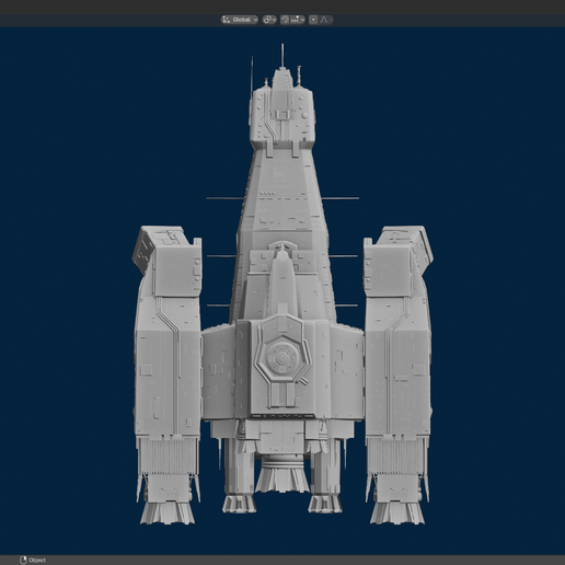 👽 The USCSS Nostromo・ 3D File for 3D printing・Cults