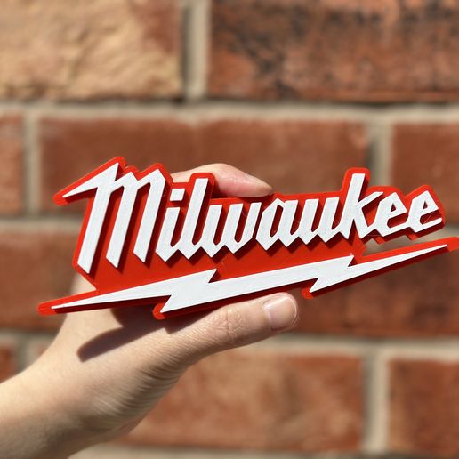 3MF file Milwaukee Logo 🎲 ・3D printable model to download・Cults