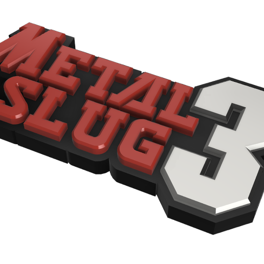 🕹️ Metal Slug 3 logo・ STL File for 3D printing・Cults