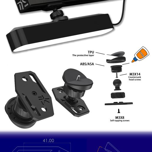 ️ PHILIPS HUE SMART PLAY LIGHT BAR BASE KIT FIXED BRACKET-RACING ...