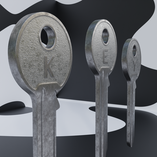 STL file Key without Teeth 🔑 (OBJ)・Model to download and 3D print・Cults