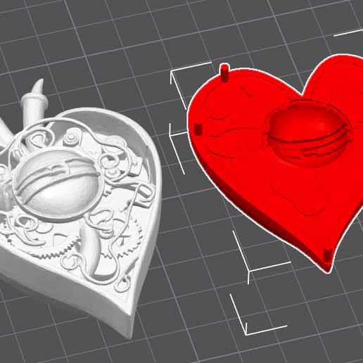 💜 Wednesday, Clockwork Heart・ STL File for 3D printing・Cults