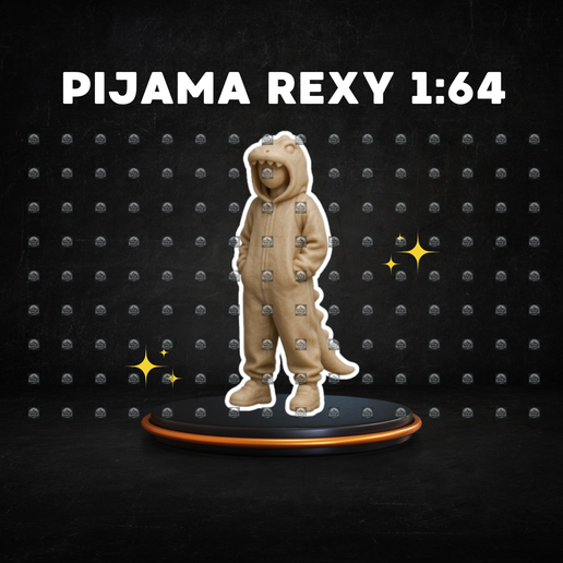 🦖 Rexy 1:64・ STL File for 3D printing・Cults