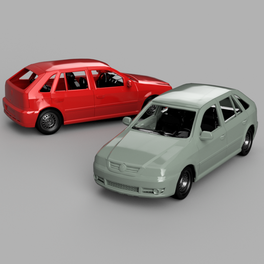 🚗 STL GOL G3 LOW POLY・ STL File for 3D printing・Cults