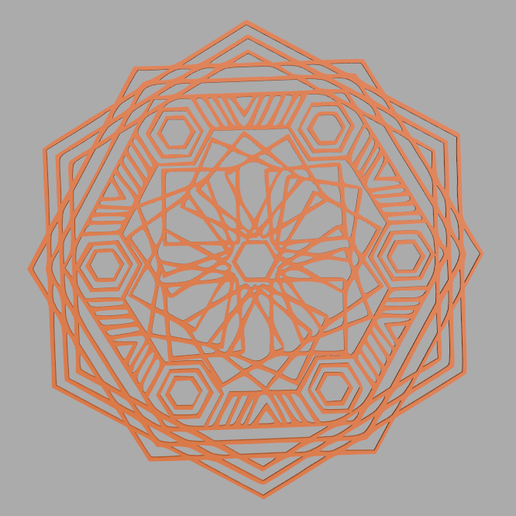 STL file Mandala 🎨 ・Template to download and 3D print・Cults