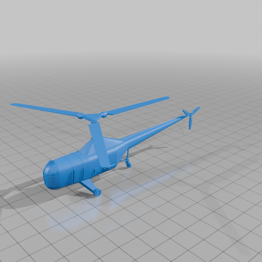 🚁 SIKORSKY R-5・Free 3D File for ・Cults