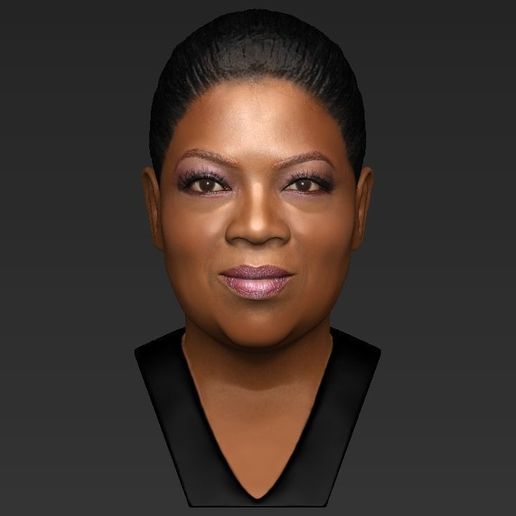 👤 Oprah Winfrey bust for full color 3D printing・ STL File for 3D ...