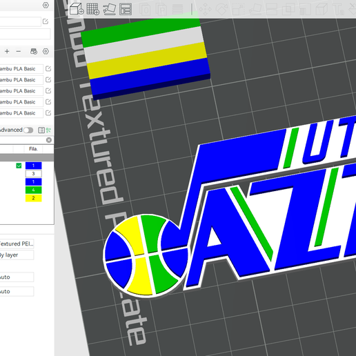 🗝️ NBA Utah Jazz keychain Badge Printable and Renderable・ 3D File for ...