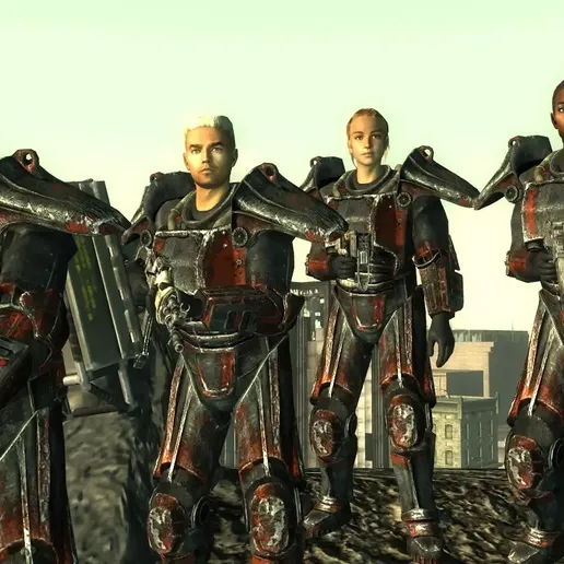 🎲 Outcast BOS squad from Fallout・Free OBJ File for 3D printing・Cults