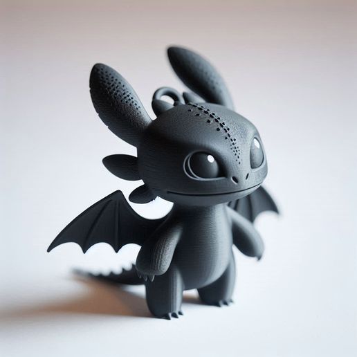 🗝️ Sculpted Toothless Keychain・Archivo OBJ para Impresión 3D・Cults