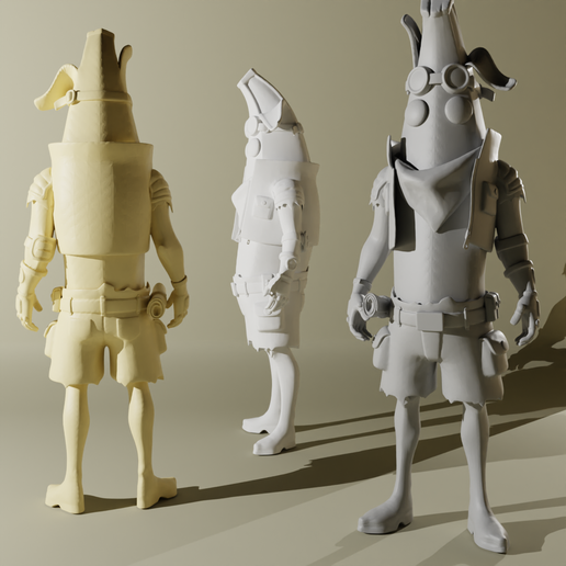 Archivo STL Aventura Peely PIEL FORTNITE FIGURA 🦙 ・Modelo de impresión ...