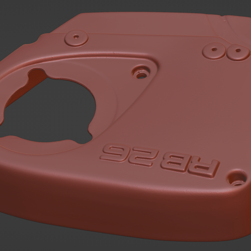 🩻 3d Scan Nissan RB26DETT Timing Belt Cover・ STL File for 3D printing・Cults