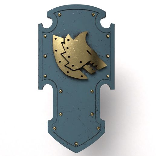 🛰 Space Wolves Ironwolves power shield・Free STL File for 3D printing・Cults