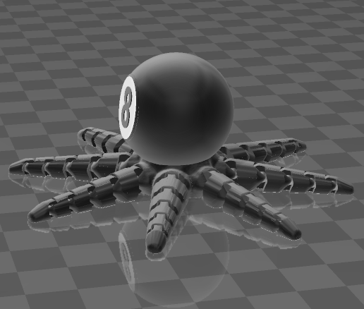 🪄 Magic 8-Ball Octopus Toy・ STL File for 3D printing・Cults