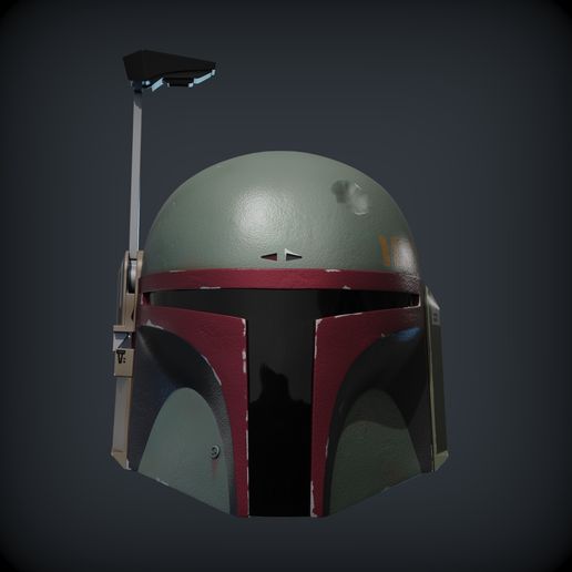 🪖 Boba Fett helmet 1to1 scale・ STL File for ・Cults