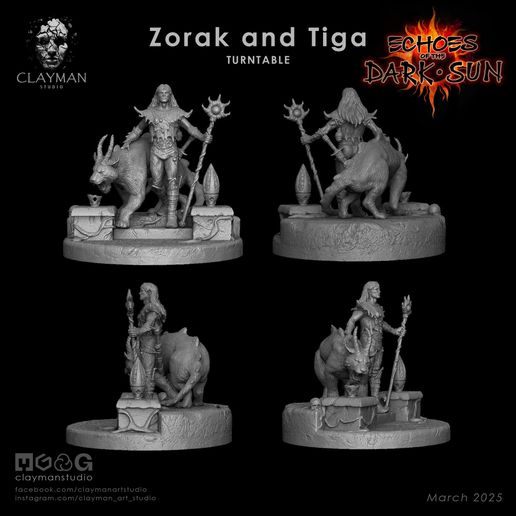 🧝 Zorak and Tiga - 32mm - 75mm - 1/10・ 3D File for 3D printing・Cults