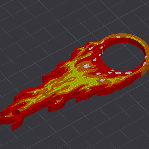 STL file KeyChain Spiner - FIREBALL 🗝️ (3MF)・3D printer model to ...