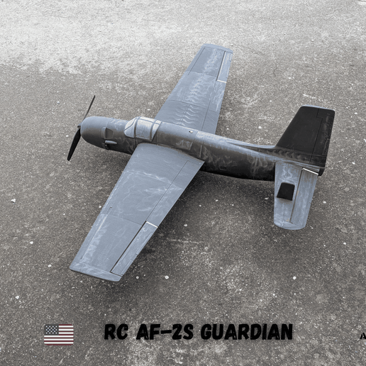 🚁 RC Grumman AF guardian - Flying model・ STL File for 3D printing・Cults