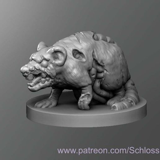 Free STL file Zombie Rat 🧟 ・Design to download and 3D print・Cults