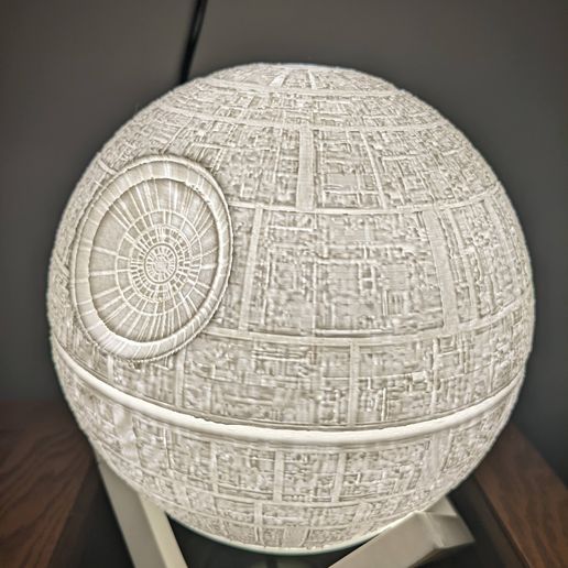 ⭐ Large Death Star Lamp・ STL File for ・Cults