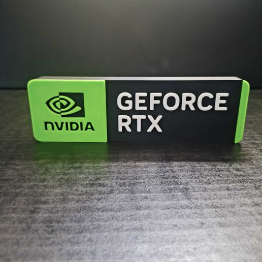 👽 Nvidia RTX Logo・Archivo 3D para Impresión 3D・Cults