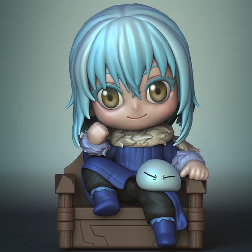 3D file RIMURU TEMPEST chibi - TENSEI SHITARA SLIME DATTA KEN stl 3d ...