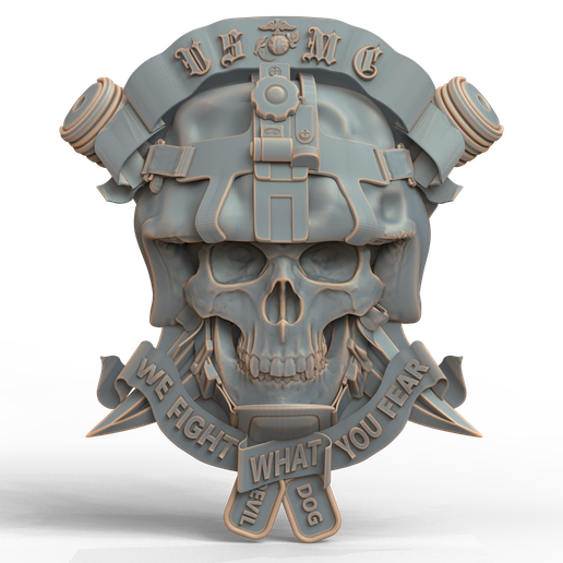 📁 3D Model STL File for CNC Router Laser & 3D Printer 0452. USMC・文件用于 ...