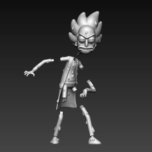 👾 Rick and Morty - Slime Rick・ 3D File for ・Cults