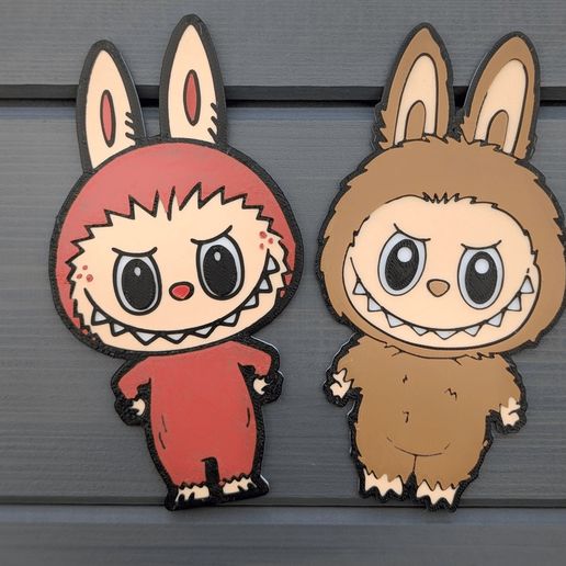 🗝️ Llavero Labubu y Mokoko - Keychain Labubu and Mokoko・Archivo STL ...