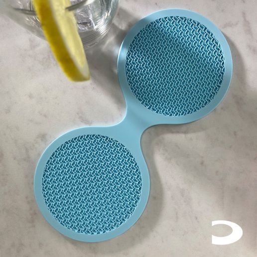 🎁 Coaster For Two - Double Coaster With Customizable Patterns・Free STL ...