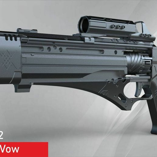 3D file Destiny 2 - Erianas vow exotic hand cannon ・3D printable model ...