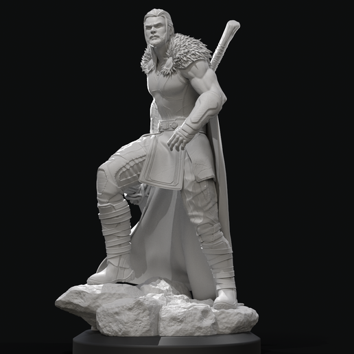 ️‍🔥 Thor, Love and Thunder. Statue for 3d printing・ STL File for 3D ...