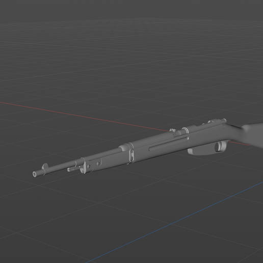 🤌 Italian "Carcano" M38 rifle digital model material・ OBJ File for 3D ...