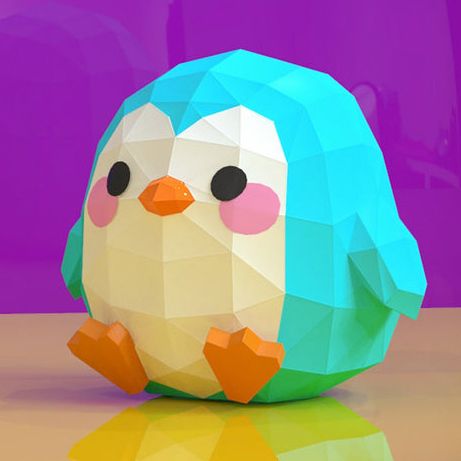 🐧 PENGUIN・ 3D File for Papercraft & Origami・Cults