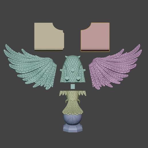 🦉 The Owl Lectern・ 3D File for 3D printing・Cults
