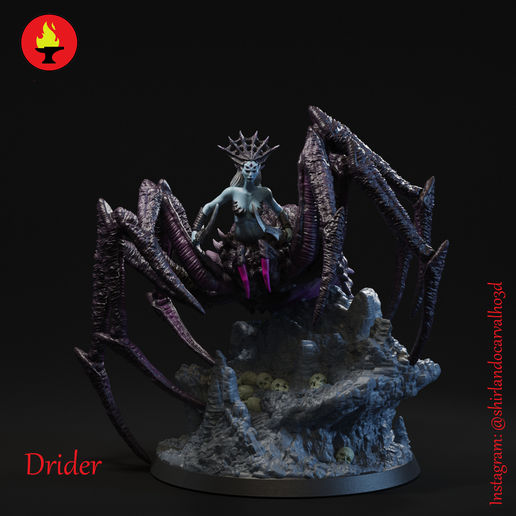 👸 Drider Miniature Dnd・ STL File for 3D printing・Cults