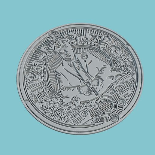🎬 Heat Movie Medallion Heat 3d Model Stl Obj・ 3D File for 3D printing ...