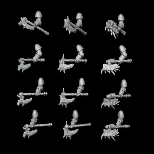 🔫 Death Guardian Dudes Melee Weapons pack・ 3D File for 3D printing・Cults