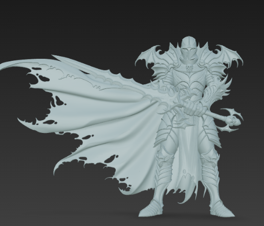 🧛 Armored Vampire Lord Warrior 3D Model・ STL File for 3D printing・Cults