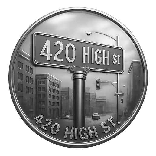 🪙 420 high st coin token wall art・ STL File for 3D printing・Cults