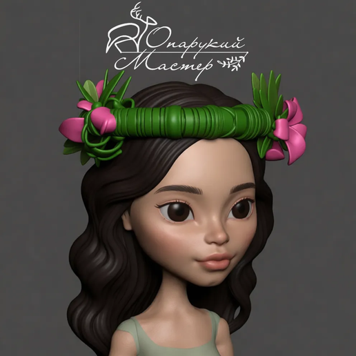 👹 Monster High flower headband.・Free 3D File for 3D printing・Cults